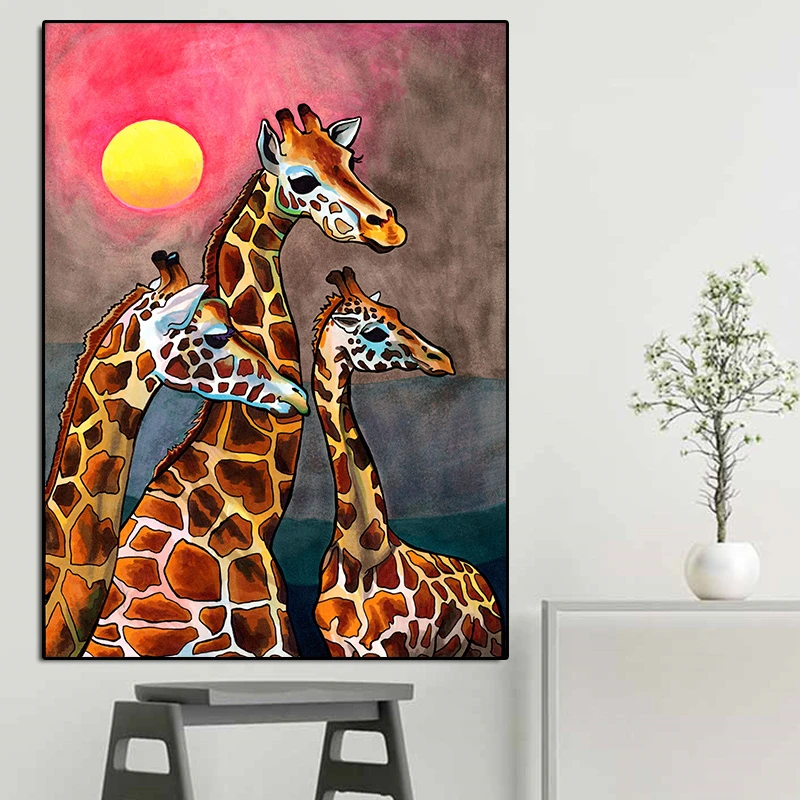 Giraffe Abstract Art
