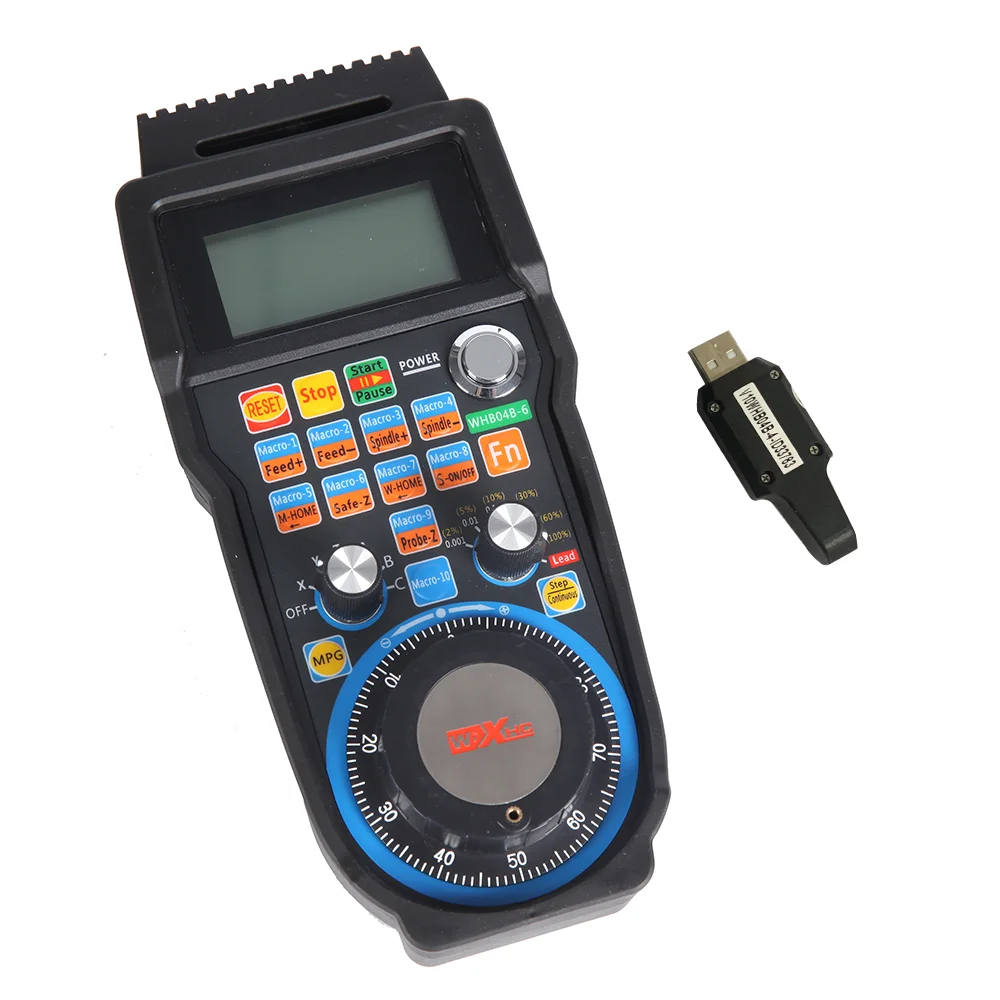 XHC-Wireless-Mach3-MPG-Pendant-USB-CNC-Controller-Handwheel-4-axis ...