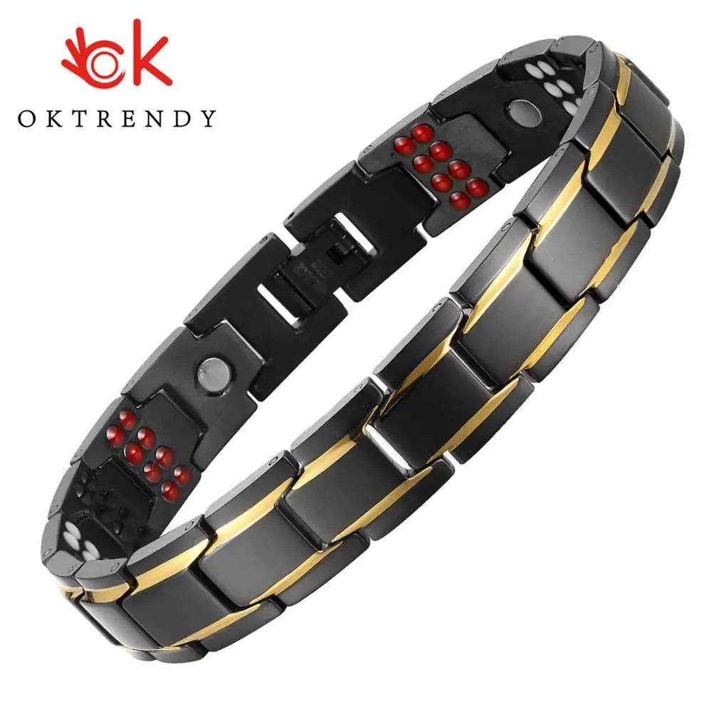 Black magnetic bracelets for mens store
