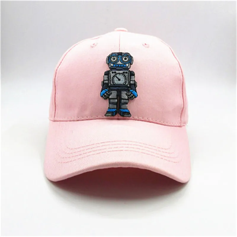 Gorra de béisbol con bordado de robot de dibujos animados, gorro de hip ...