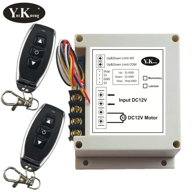 External-Button-Remote-Control-Motor-Wireless-Switch-12V-40A-400W ...