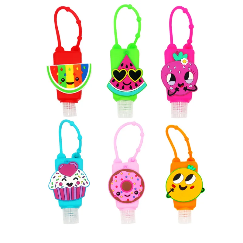 Cartoon Hand Sanitizer Holder Cute Silicone Mini Hand Sanitizer ...