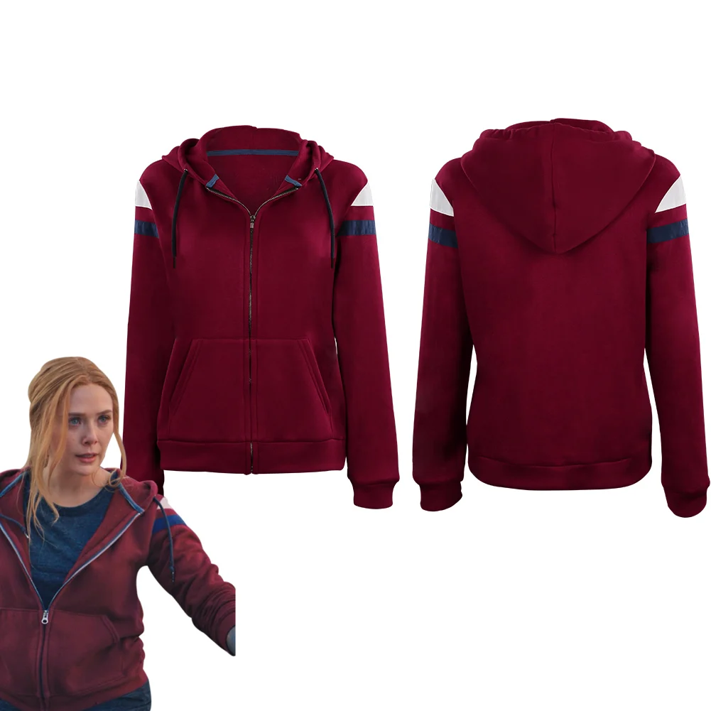 Wanda Vision Series Scarlet Witch Jacket Cosplay Costume - AllCosplay.com