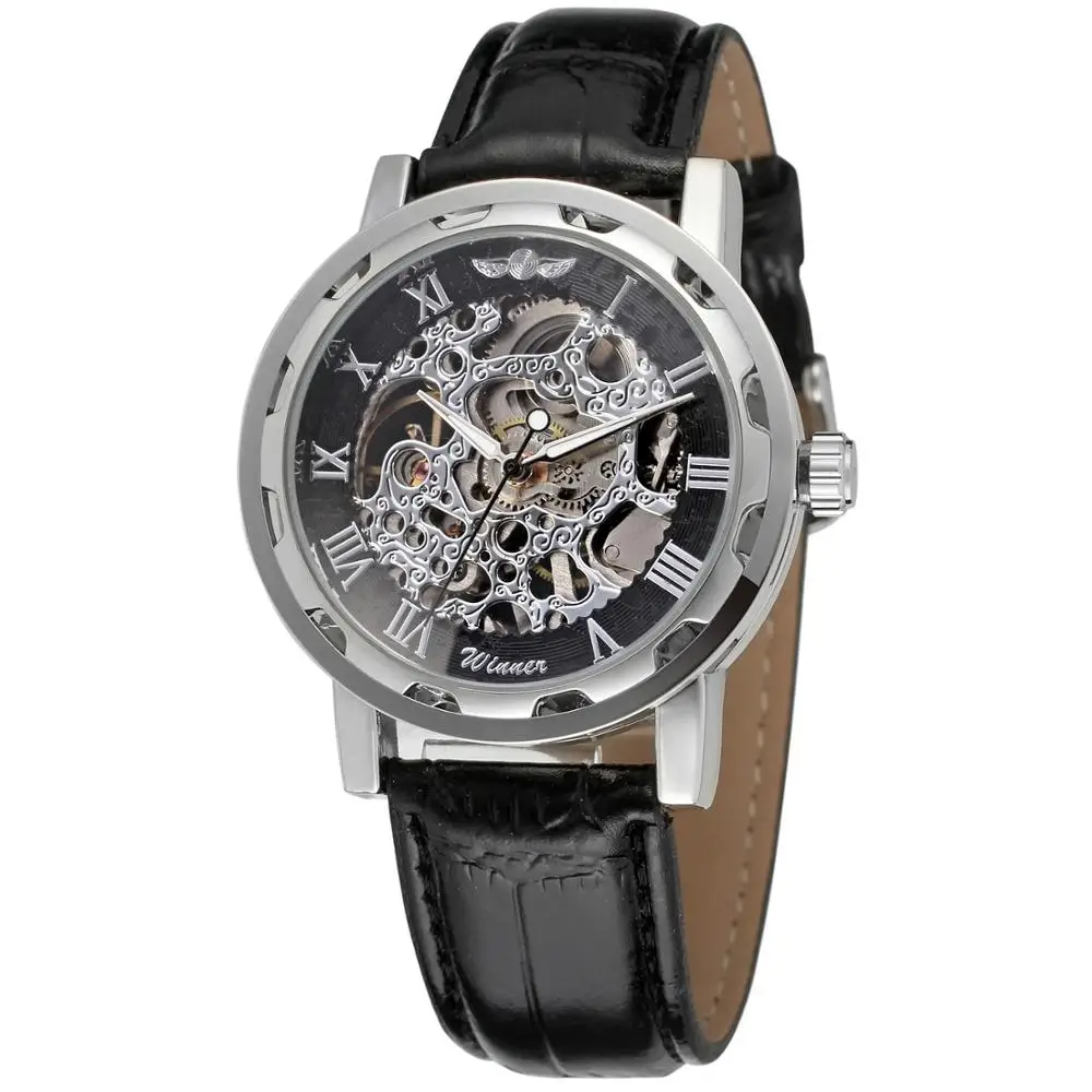 WINNER-Fashion-men-s-and-women-s-watches-black-and-silver-hollow-design ...