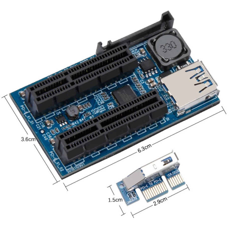 FOVORE PCI-E 1X к Dual Port PCI-E 4X USB 3.0 адаптер | AliExpress