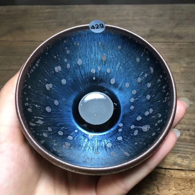 Jianzhan Chinese Song Dynasty Style Jian Ware Tea Cup Oil Spot Glaze ...