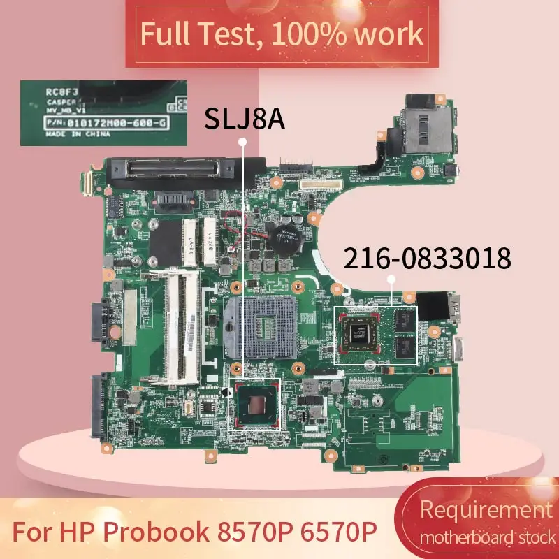 010172H00-600-G For HP Probook 8570P 6570P 686976-601 SLJ8A 216-0833018 ...