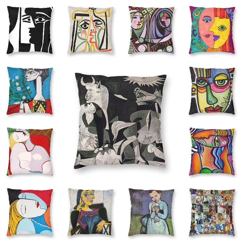 Pablo Picasso Famous Painting Square Throw Pillow Case Decoration ...