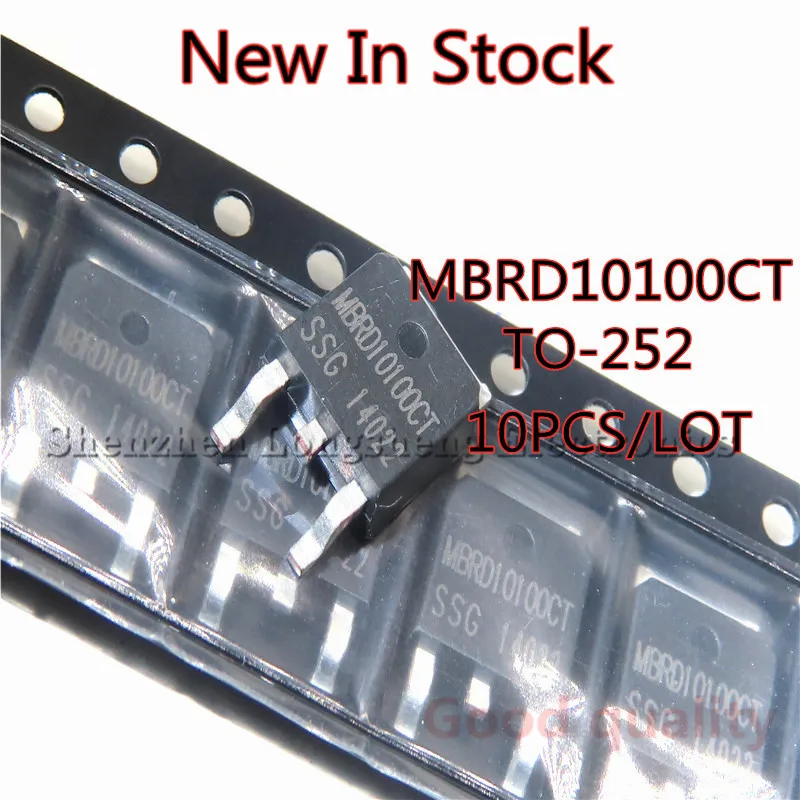 10PCS/LOT MBRD10100CT 10100CT TO 252 10A/100V SMD new original Schottky ...