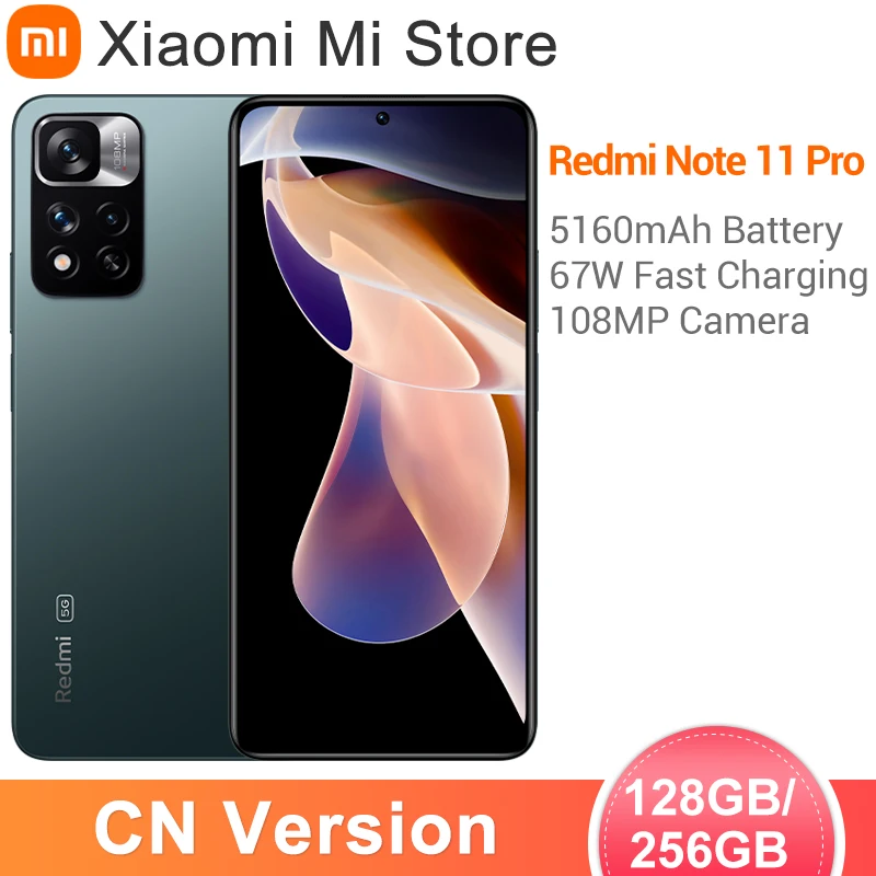 Original Xiaomi Redmi Note 11 Pro Smartphone 128/256GB Dimensity 920 ...