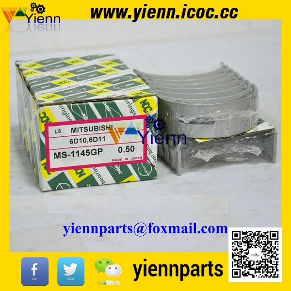 For Mitsubishi 6D10 6D11 6D14 Main Bearing ME031525 Connrod Bearing ...