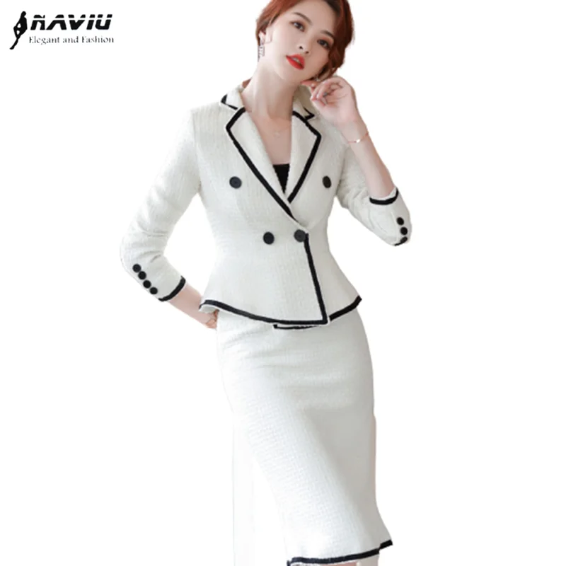 Naviu High End Formal Suit Women New Fashion Slim Business Long Sleeve ...