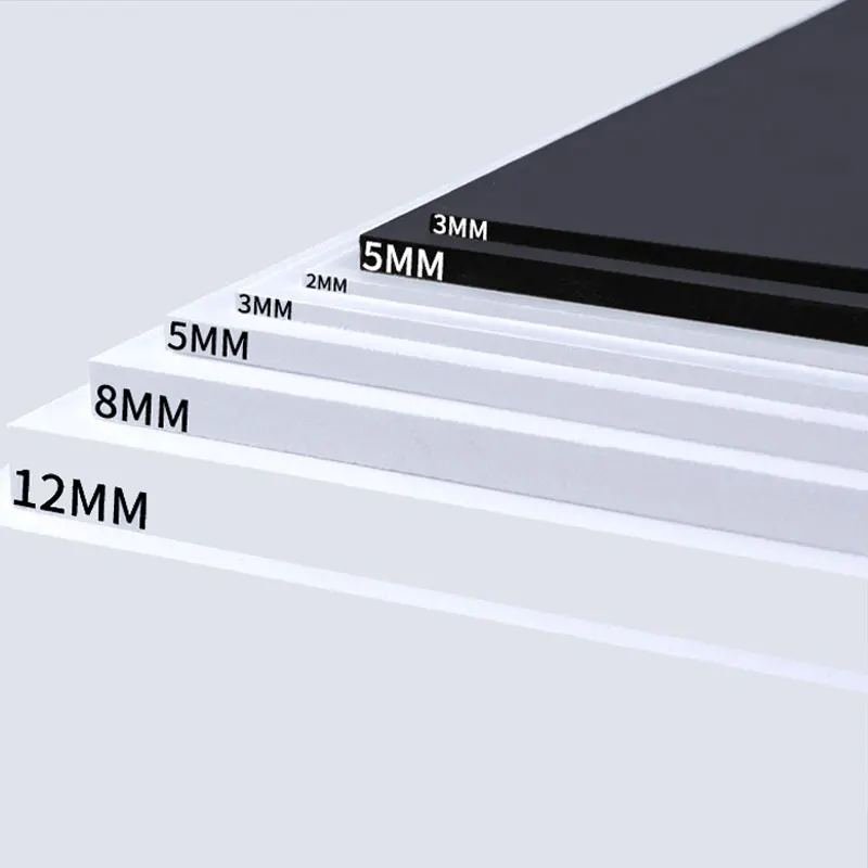 White PVC foam board Handmade Model making material plastic flat board ...