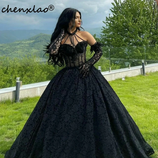 Gothic Black Ball Gown