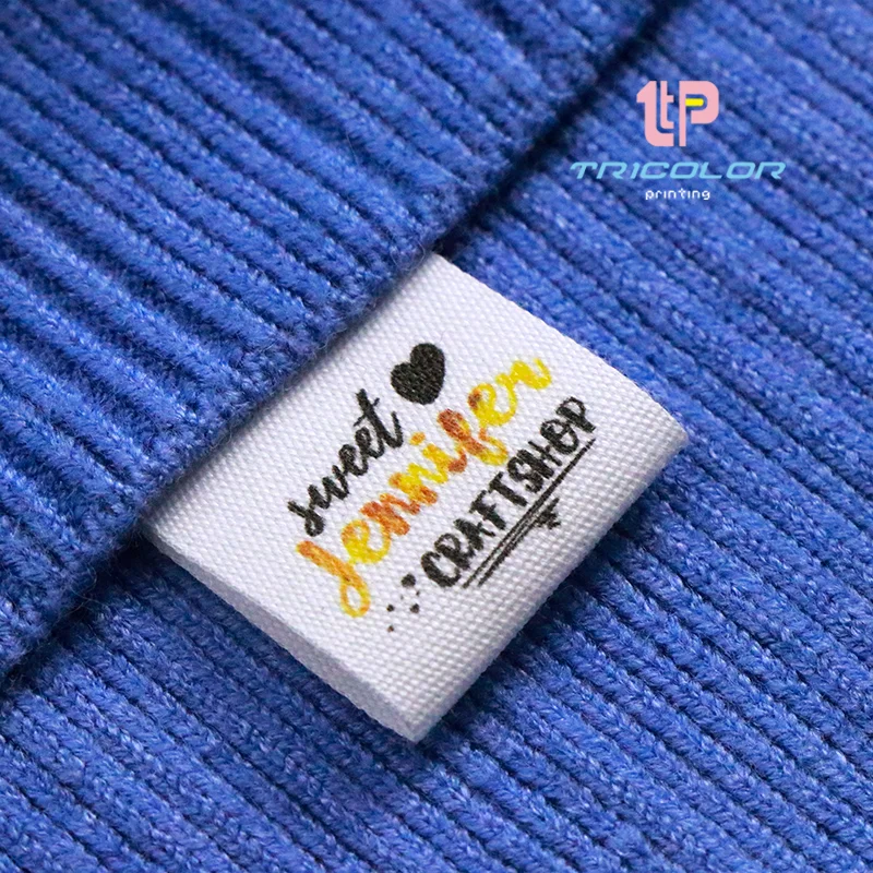 Handmade Ruban Couture Custom Clothing Label Organic Cotton Webbing ...
