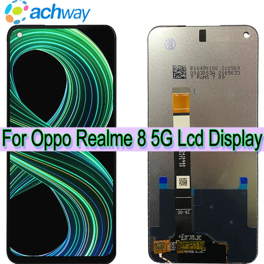 Tested 6.4" Lcd For Oppo Realme 8 Lcd Display Touch Screen Digitizer ...