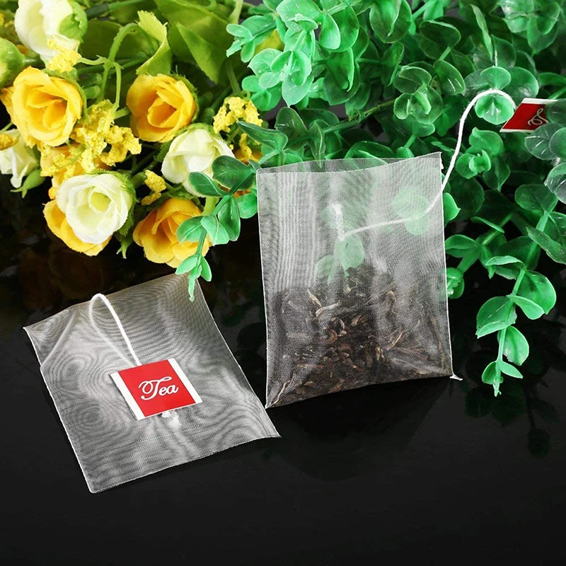 Sacos-De-Ch-Vazios-Descart-veis-Com-Corda-Selo-De-Cura-Infusor-De-Ch-De ...