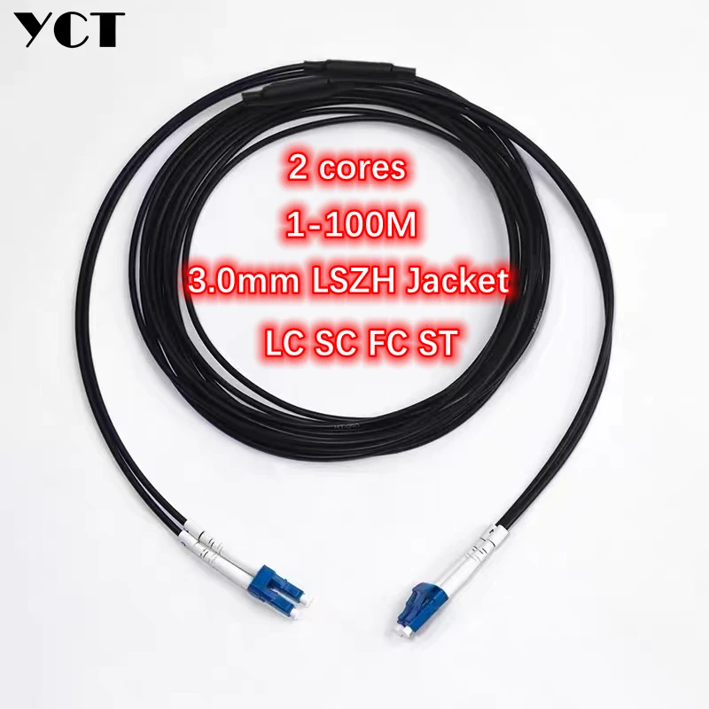 2 Core Ratproof Fiber Optic Patch Cord Lszh Sm Armored 2c Ftth Jumper ...