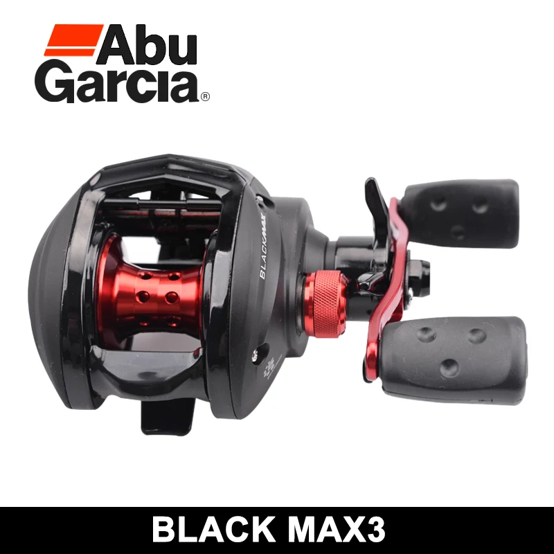 Abu Garcia BLACK MAX3 BMAX3 Baitcasting Fishing Reels 4+1BB Gear Ratio 6.4:1 Max Drag 8kg Reel ...