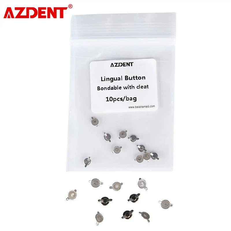 AZDENT 10 botones linguales de ortodoncia Dental, 10 unids/pack ...