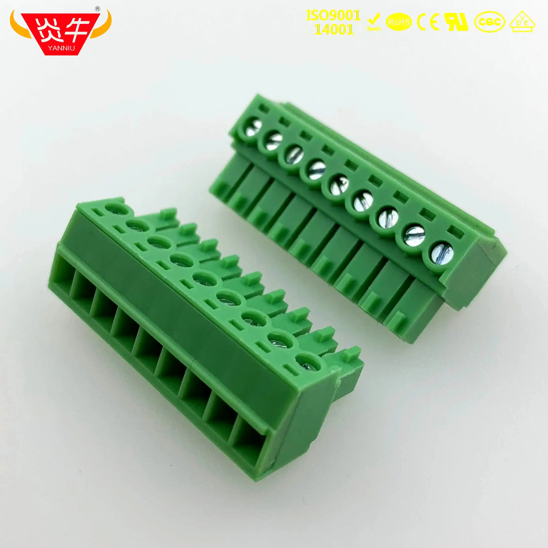 KF2EDGK 3.81 2P ~ 12P PCB TERMINAL BlOCKS 15EDGK 3.81mm 2PIN ~ 12PIN MC ...