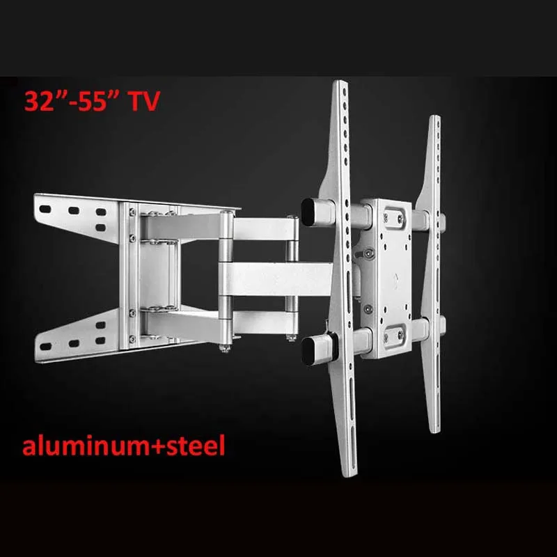 อลูมิเนียม 55 นิ้ว 42 นิ้วRetractable LED TV Wall Mount LCDขนาดใหญ่ขา ...