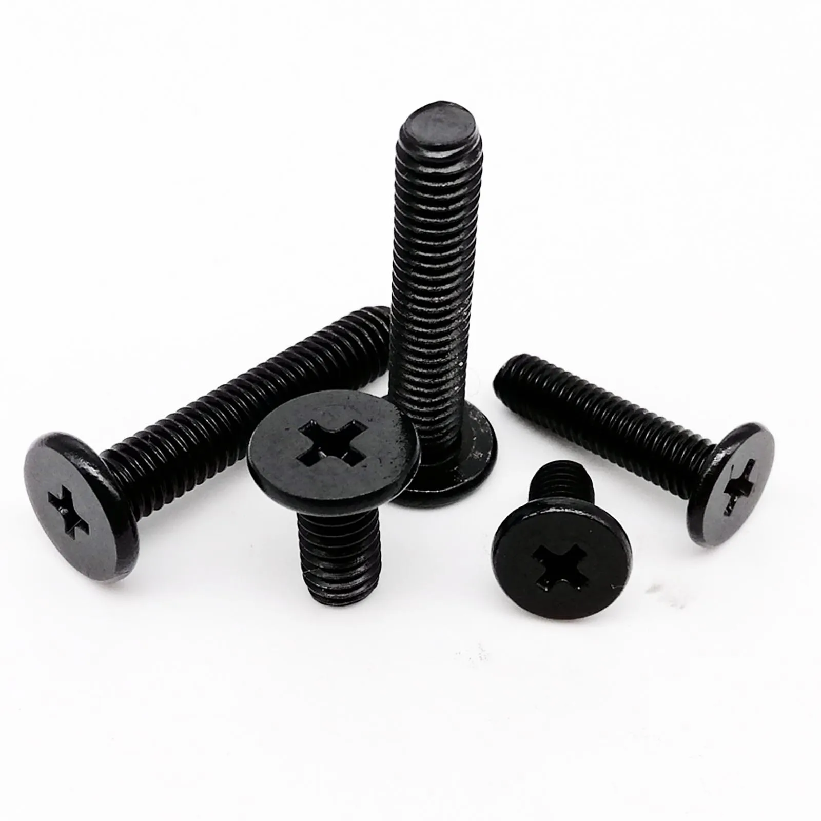 5/50x CM M1.6 M2 M2.5 M3 M4 M5 M6 Black 304 A2 70 Stainless Steel Cross ...