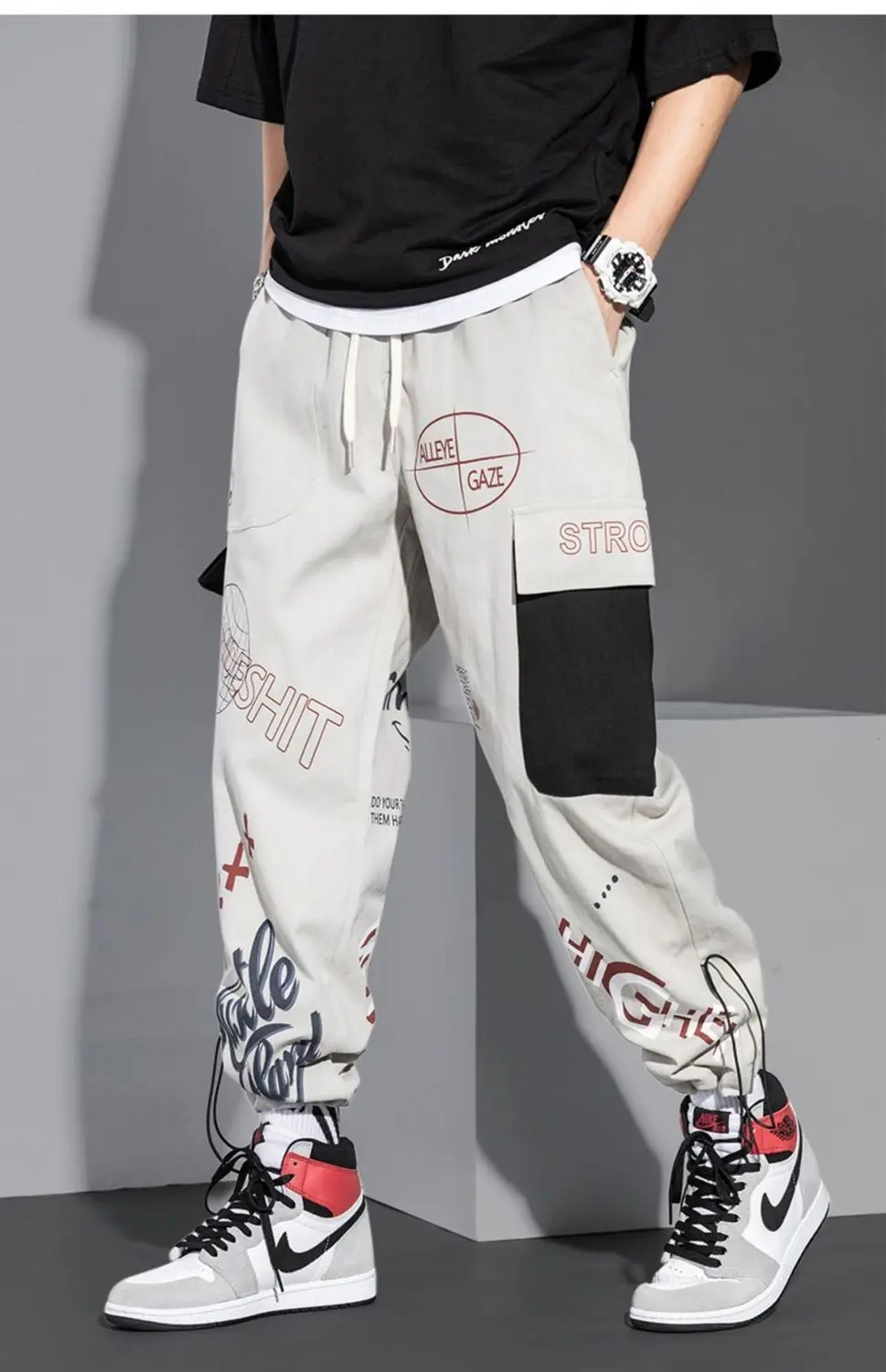 Tenue professionnelle,Pantalon Cargo Hip Hop pour homme,survêtement ...