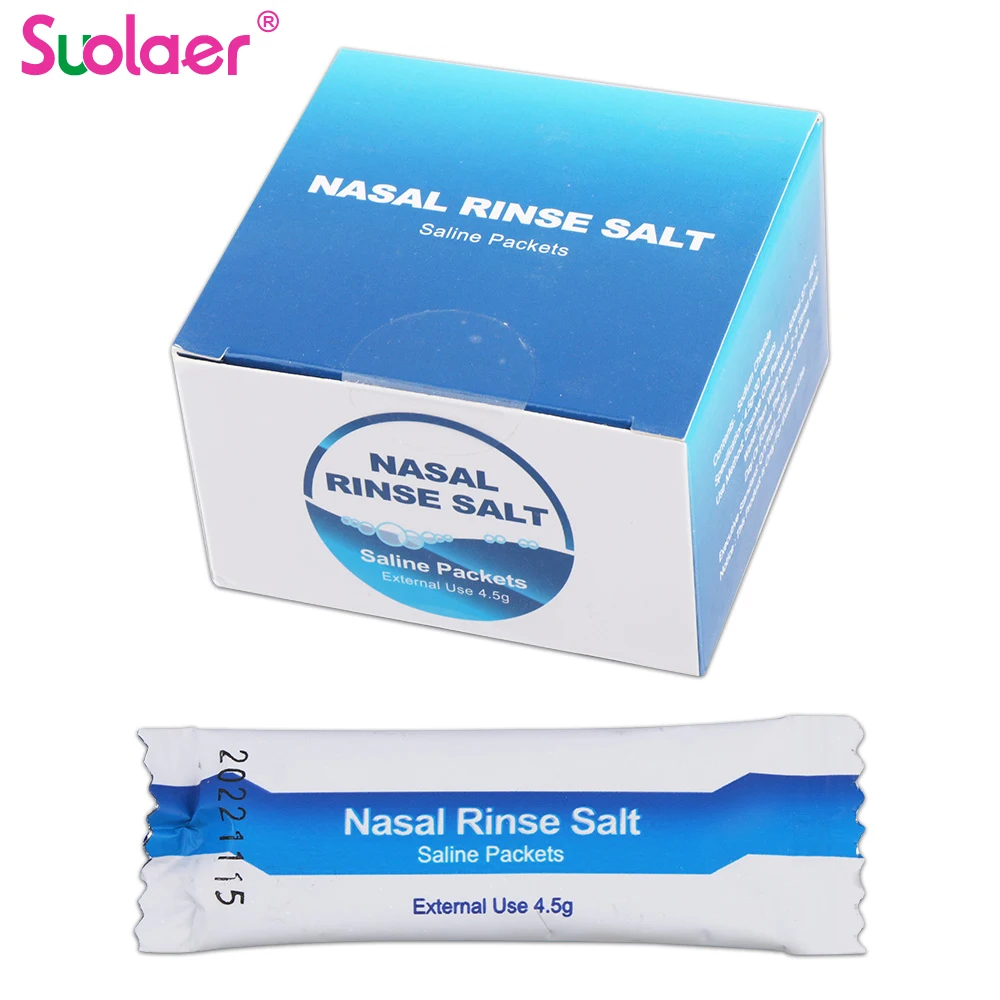 4.5/2.7g Nose Cleaner Salt Nasal Wash Salt For Allergies Relief Rinse ...