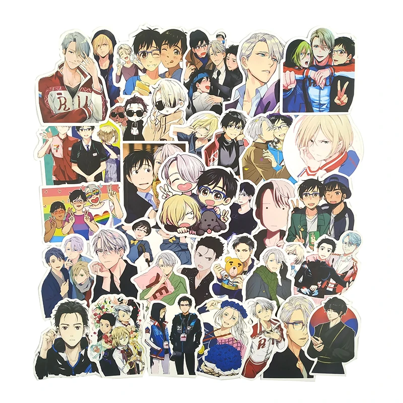 50 шт упак Ю На льду граффити наклейки аниме наклейки для мотоцикла багаж ноутбук велосипед