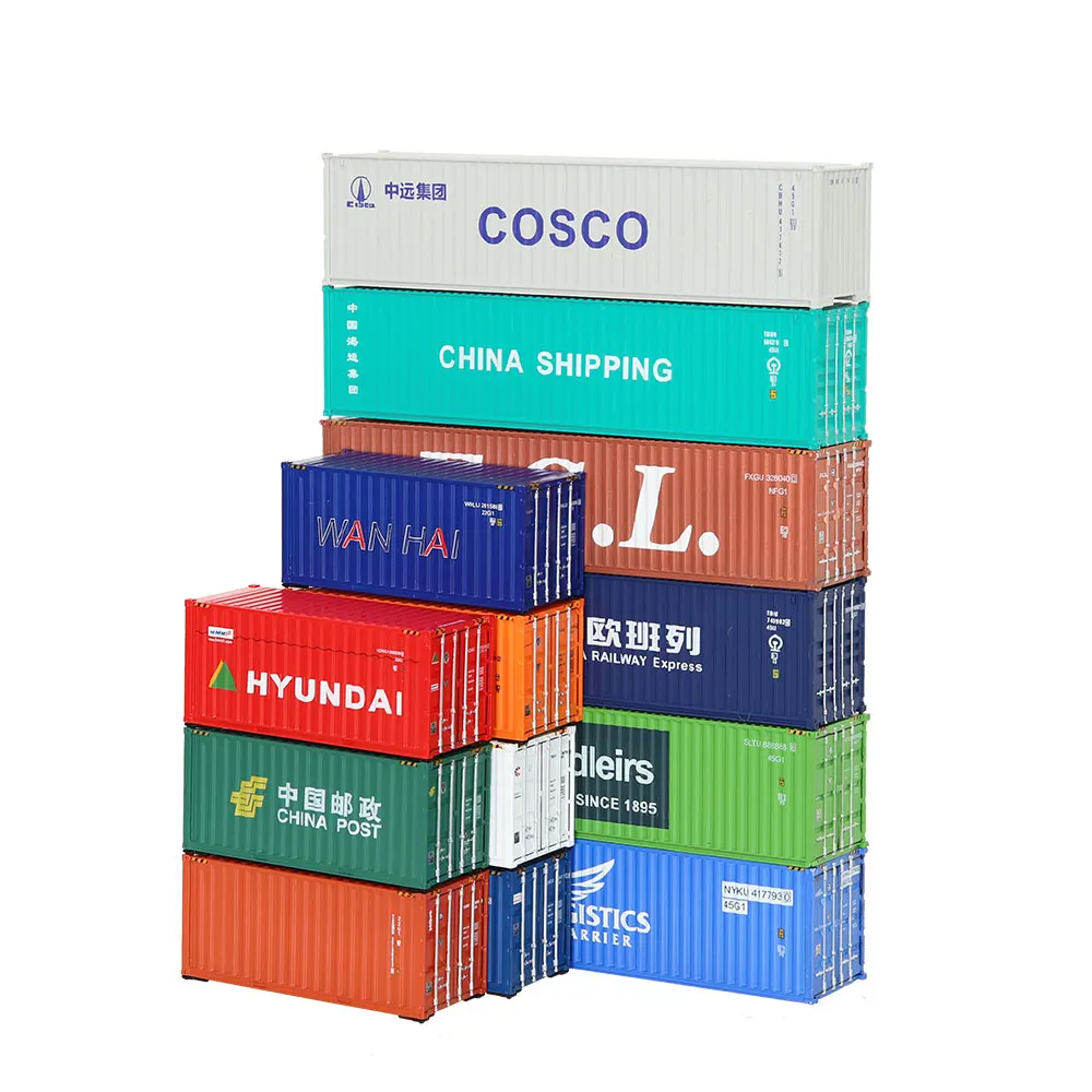 HO-Scale-1-87-Container-Model-20ft-and-40ft-Shipping-Containers-Train ...