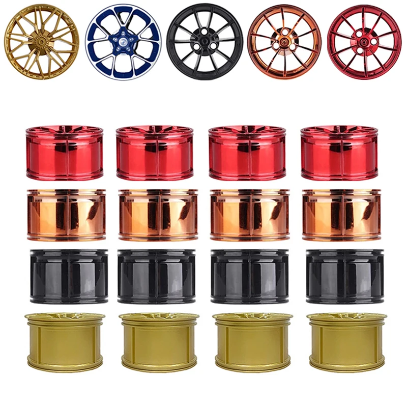 Building Blocks Bricks Accessories Red Black Golden Plating Wheel Hub ...