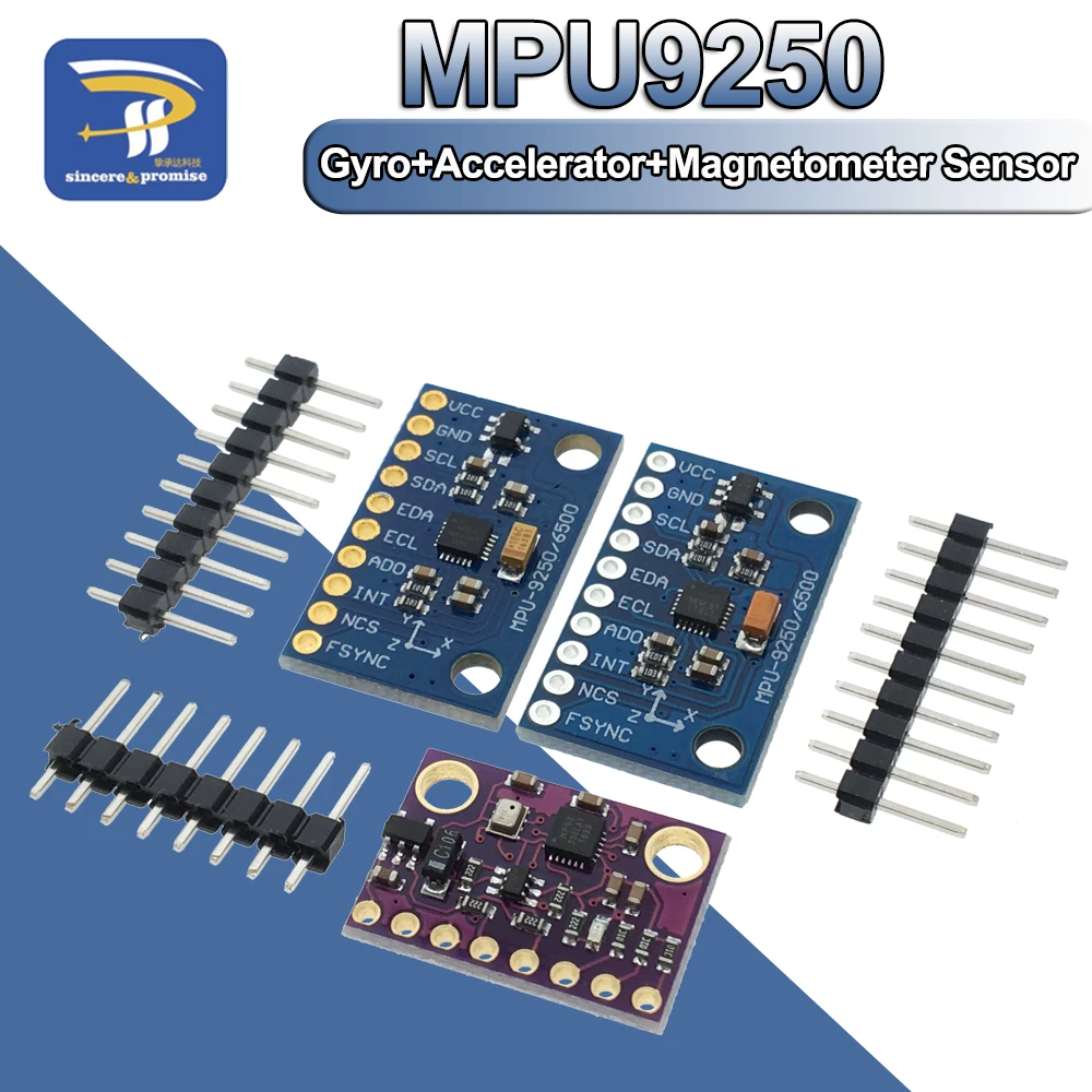 SPI MPU9250 9Axis Attitude Module Gyro Accelerator Magnetometer Sensor ...