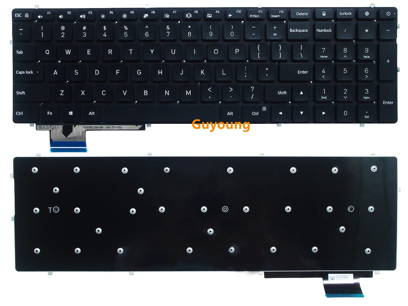 Laptop-US-Keyboard-for-Xiaomi-MI-15-6-RUBY-TM1802-TM1802-MX110-TM1709 ...