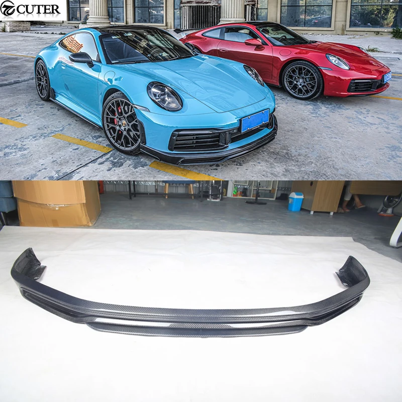 911 992 Ta Style Carbon Fiber Frp Front Lip For Porsche 911 992 Carrera ...