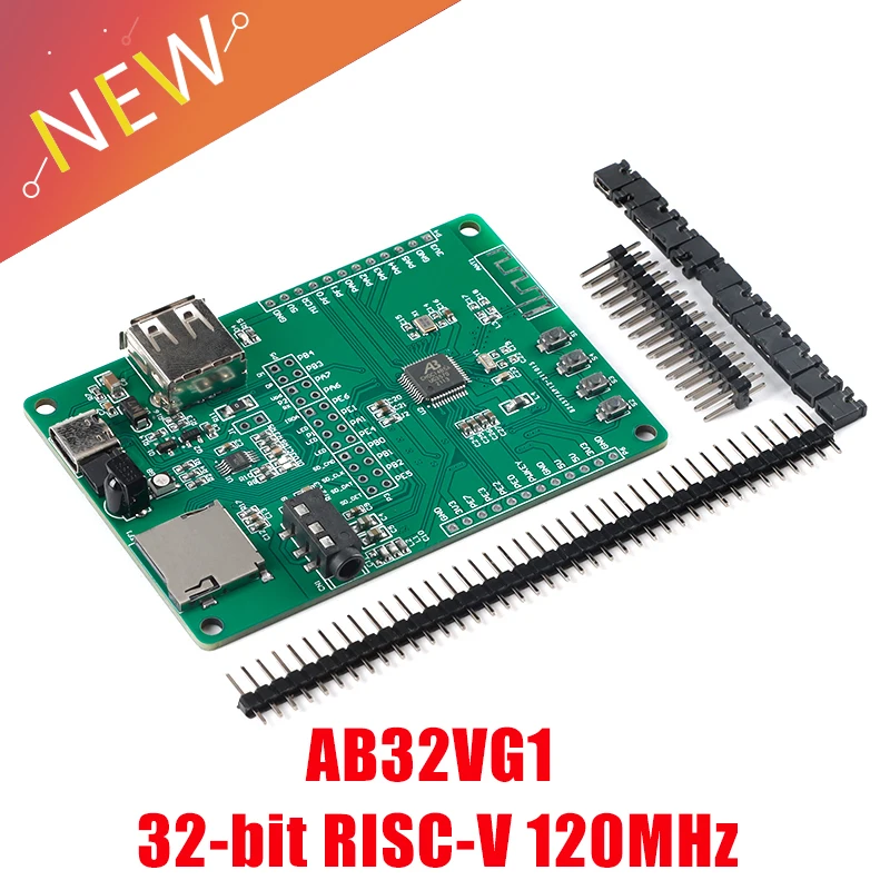 RISC-V 32-bit MCU AB32VG1 Development Board RISC-V Core MCU ...
