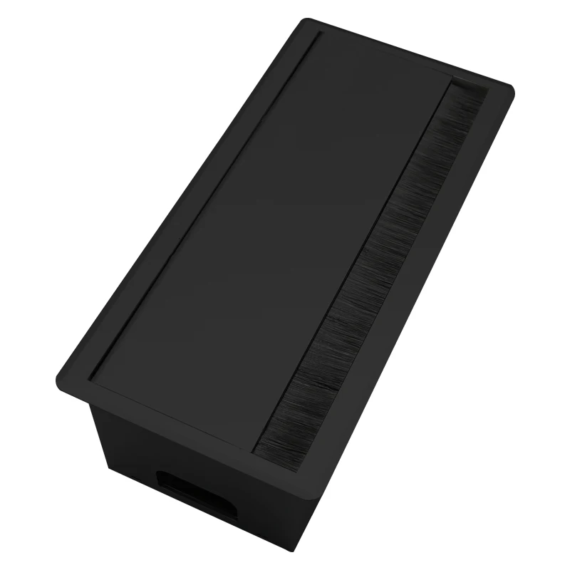 Rectangle Wire Cover Cable Grommet Office Table Cable Desk Wire Hole ...