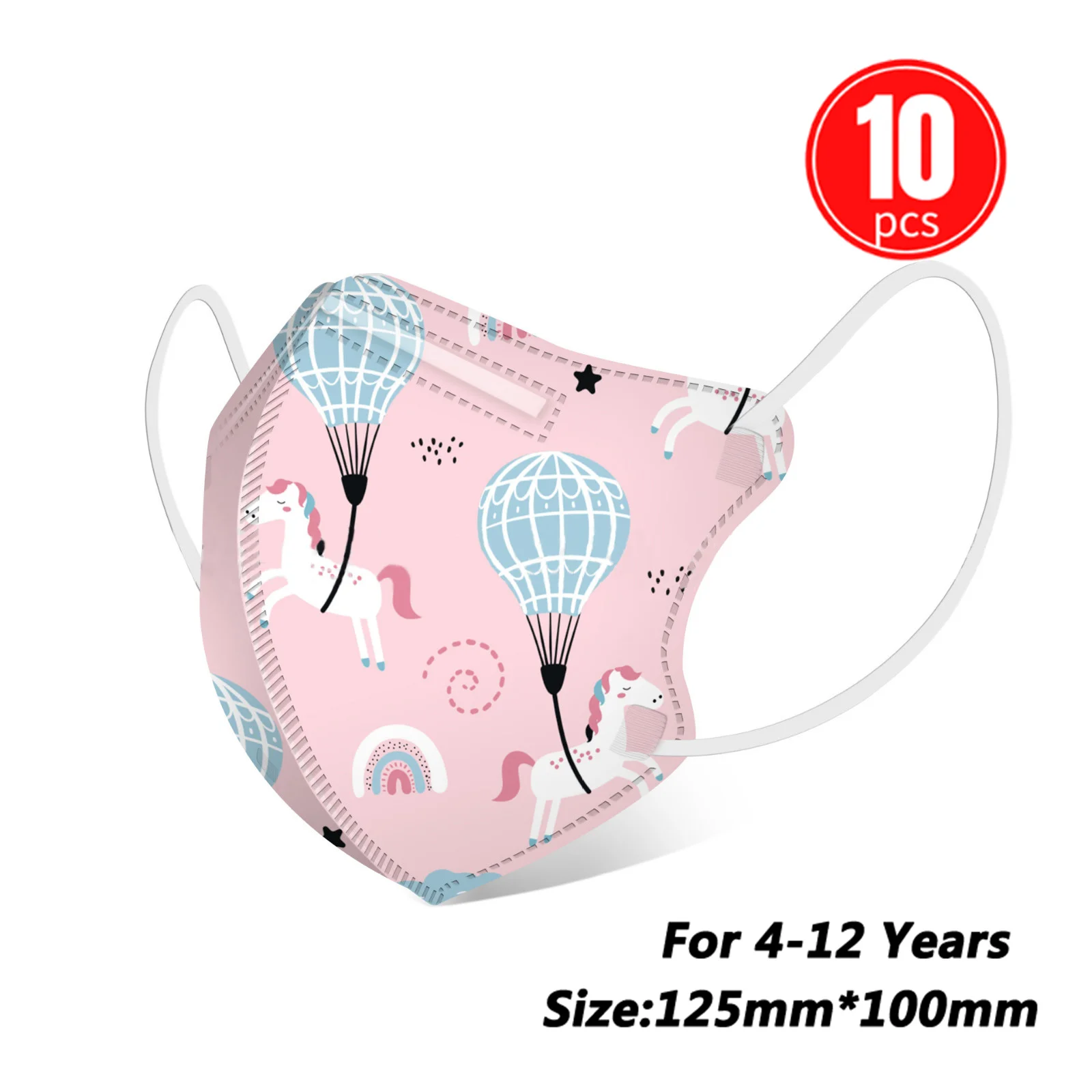10-Piece Cartoon Face Masks for Kids | Fashion Masks Australia