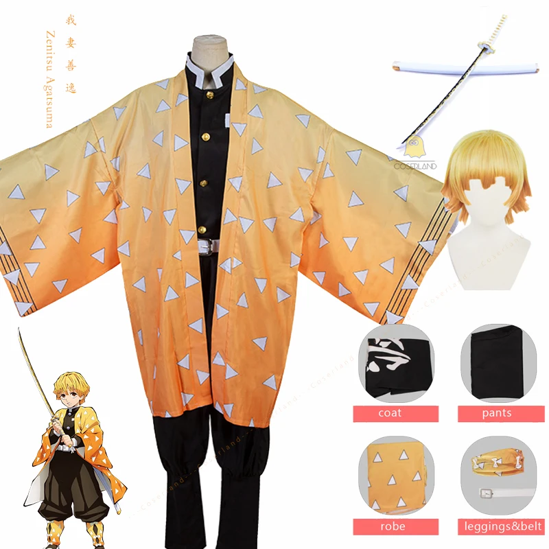 Zenitsu-Agatsuma-Cosplay-Costume-Demon-Slayer-Katana-Kimetsu-no-Yaiba ...