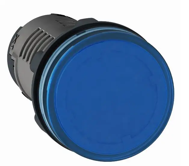 Xb7evm6lc Round Pilot Light Ø 22 - Blue - Integral Led - 220 V Ac ...