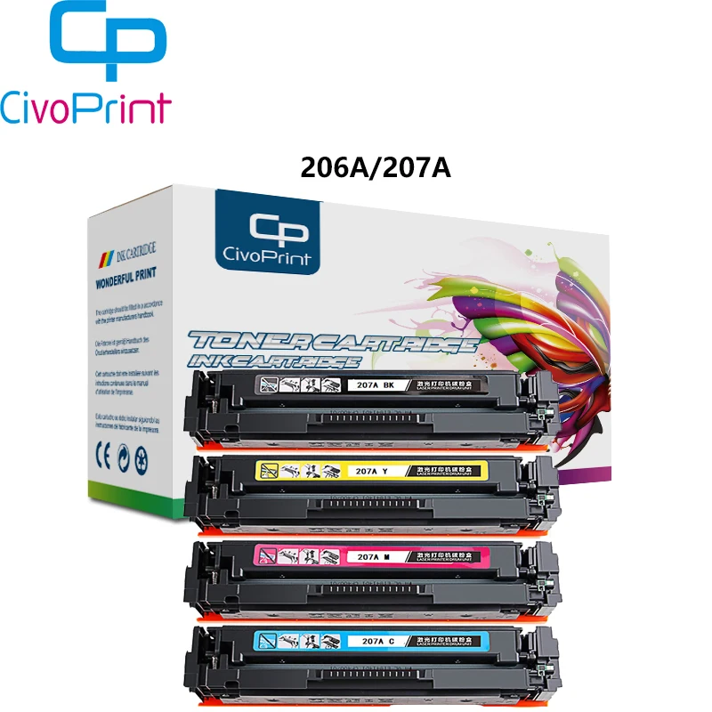 4pcs-207A-W2210X-207X-Toner-Cartridge-compatible-for-HP-Laserjet-Pro ...