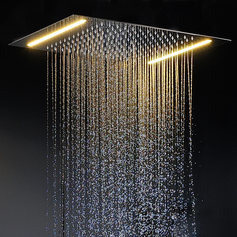 Cabezal-de-ducha-con-luz-LED-304-SUS-Panel-de-ducha-de-lluvia-negro ...