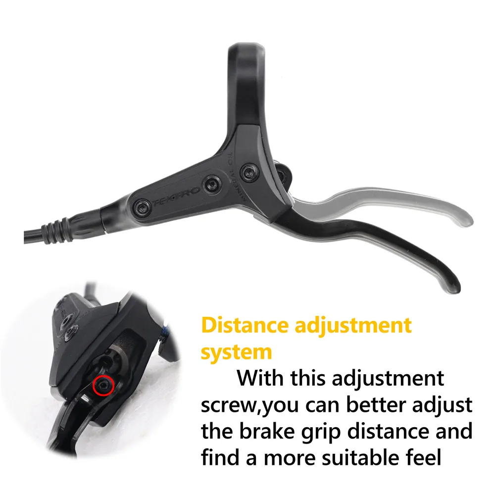 TEKTRO HD-M275 Hydraulic Disc Brake set Front / Rear with rotor 160/180 ...