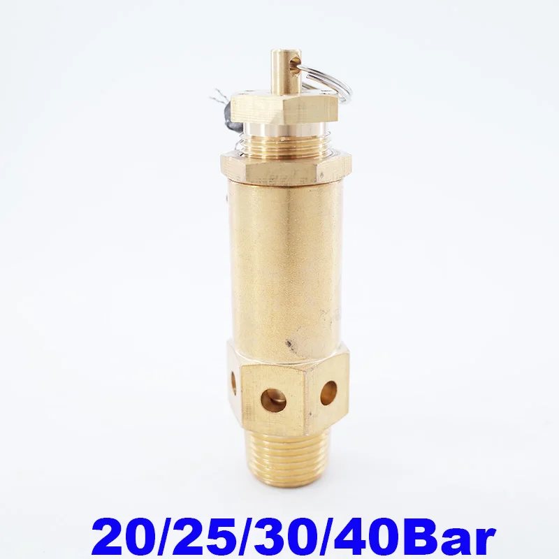 Brass Air Compressor Safety valve 20bar/25bar/30bar/40bar high pressure ...