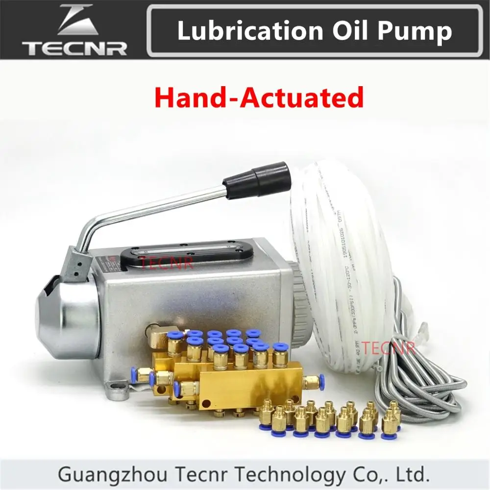TECNR CNC lubricating oil pump hand actuated cnc router electromagnetic ...