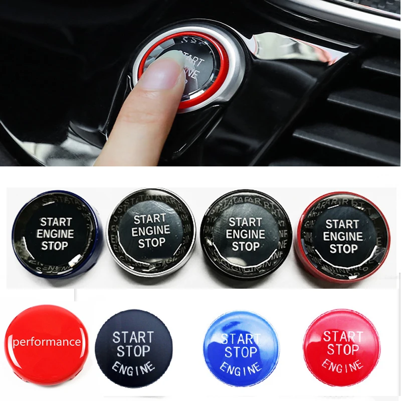 Crystal Car Engine Start Stop Switch Button Stickers For Bmw X1 E84 E81 ...