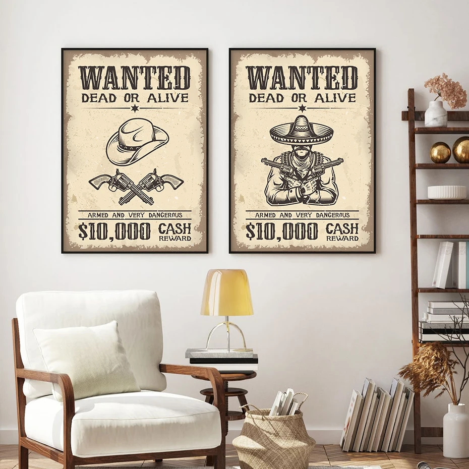 Western Wanted Frame