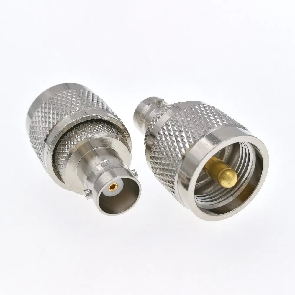 10 Uds PL259 UHF macho a BNC Jack hembra adaptador conector de RF recta ...