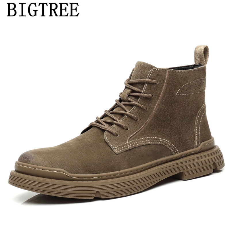 Desert Boots Men Boots Genuine Leather Luxury Brand Ankle Boots Men ...
