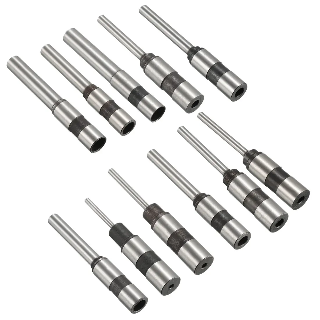 2Pcs 11mm Straight Shank Hollow Paper Drill Bit Tools 2.5-10mm Punching ...